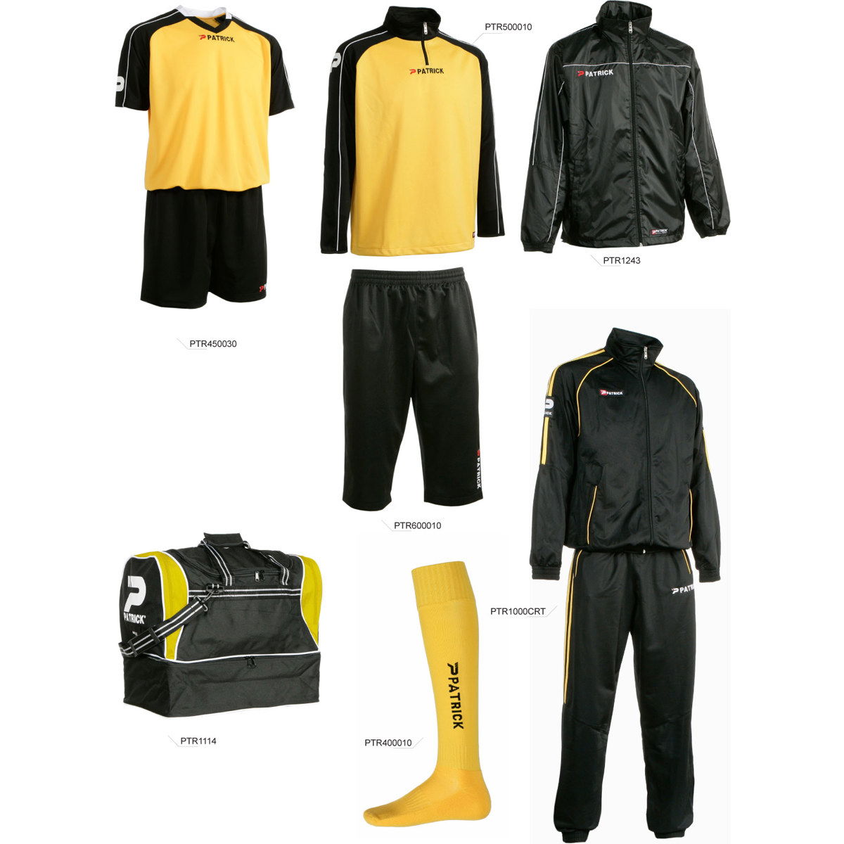 Patrick Promopakket voor Heren | Zwart - Geel - Wit | Teamswear