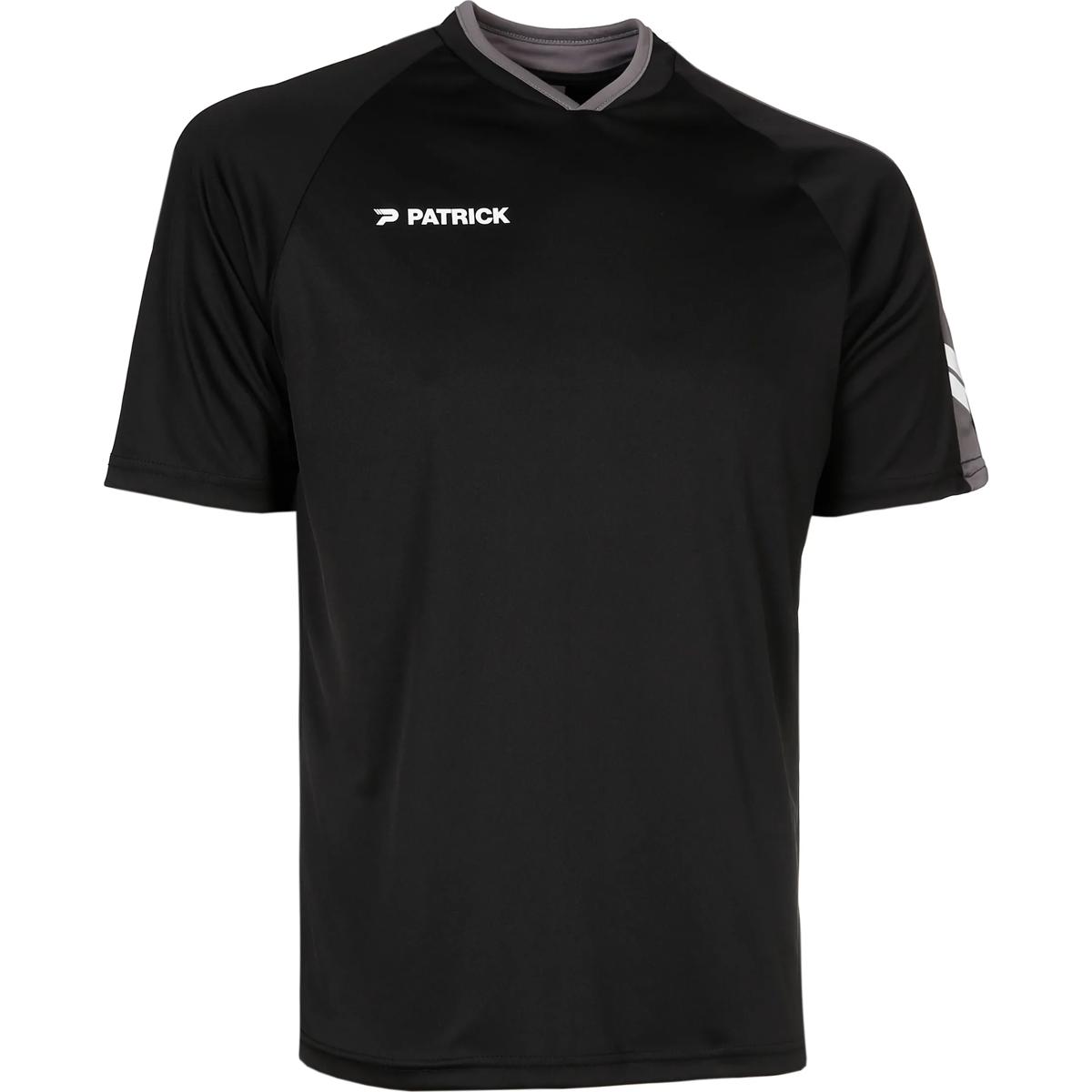 Patrick Dynamic Shirt Korte Mouw voor Heren | Zwart - Grijs | Teamswear