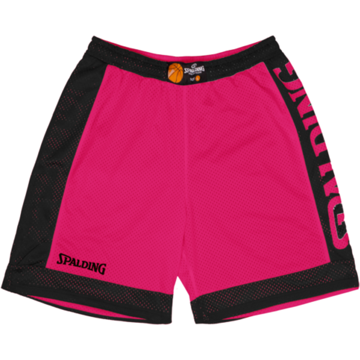 Spalding Reversible Short voor Kinderen | Fuchsia - Zwart | Teamswear
