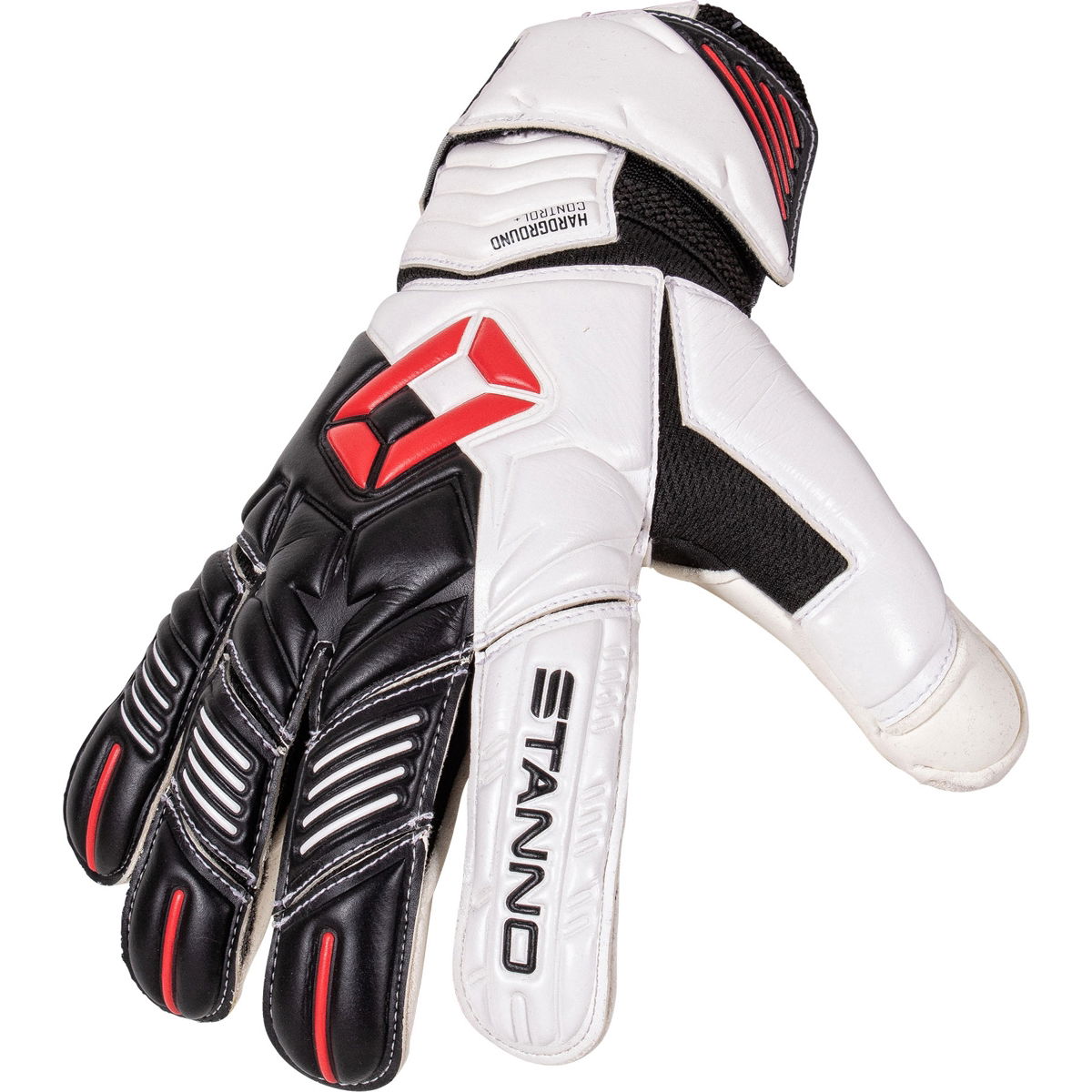 Stanno Hardground Rfh IV Keepershandschoenen voor Heren | Wit - Zwart ...