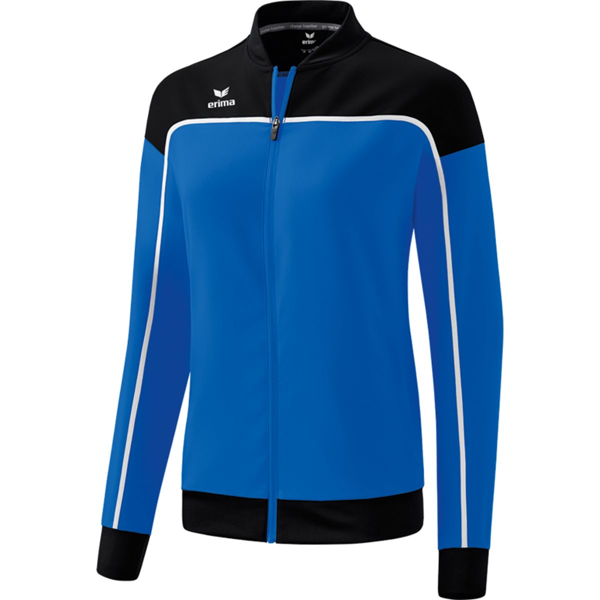 Erima Change Veste D'entraînement pour Femmes | New Royal - Noir - Blanc | Teamswear