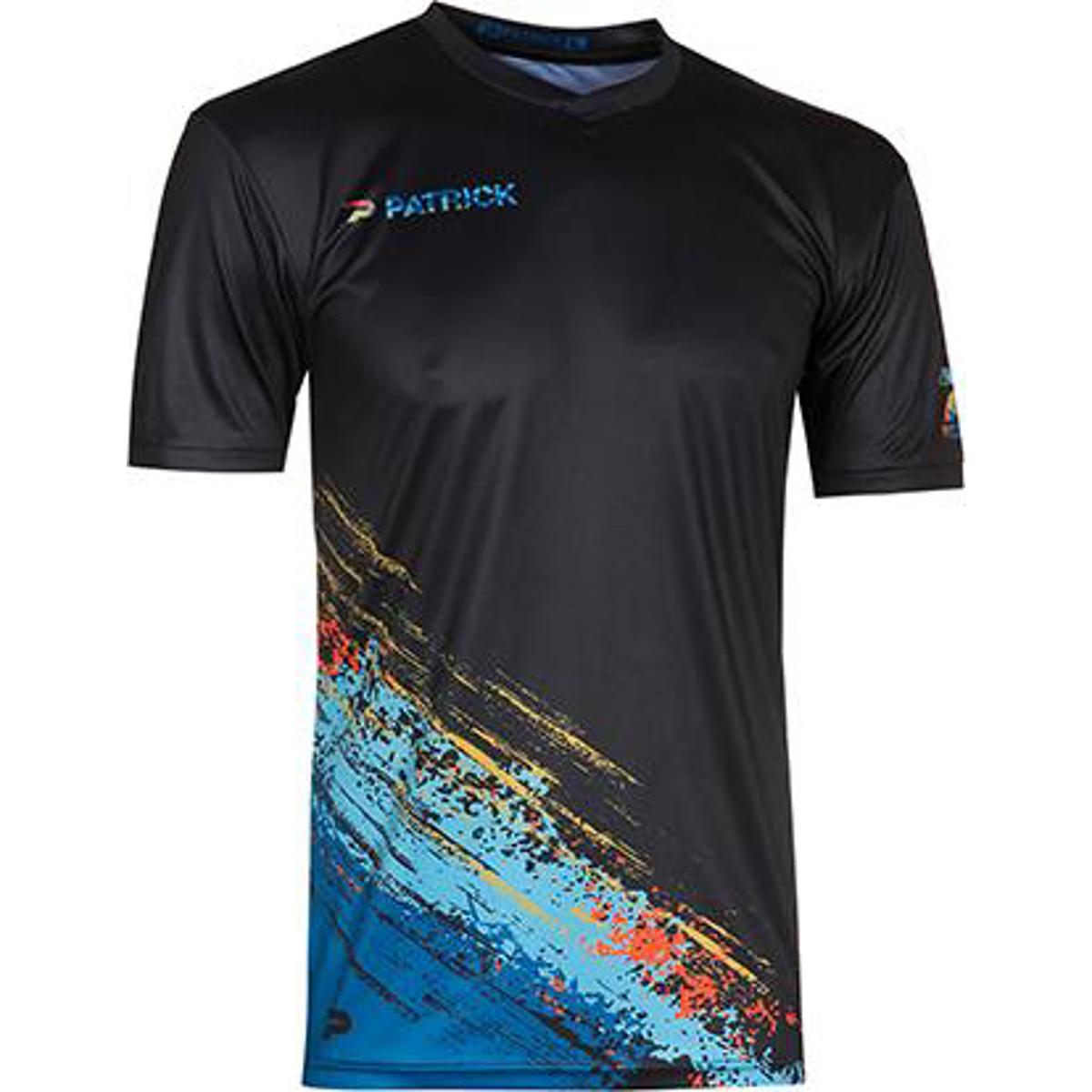 Patrick Match Limited 2023 Shirt Korte Mouw voor Heren | Zwart | Teamswear