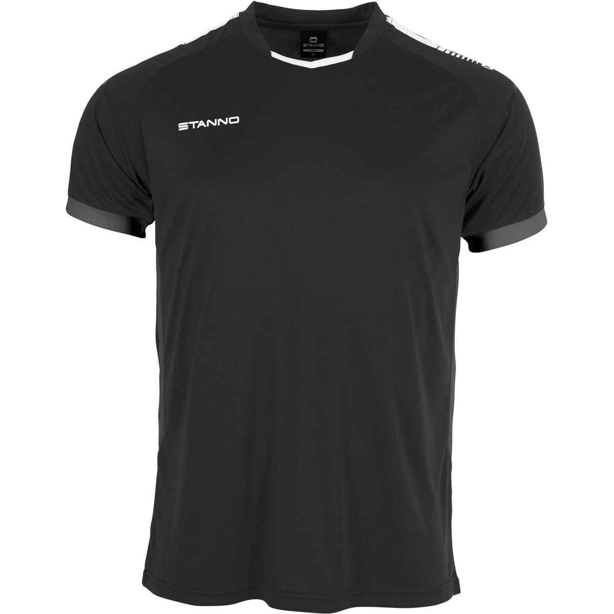 Stanno First First Shirt Korte Mouw voor Kinderen | Zwart - Antraciet ...