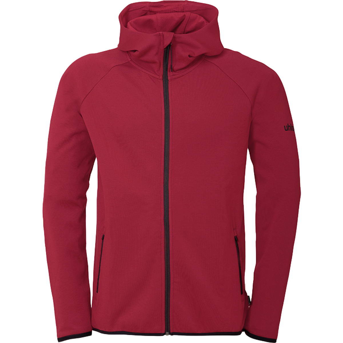 Uhlsport Id Sweater Met Kap voor Heren | Bordeaux - Zwart | Teamswear