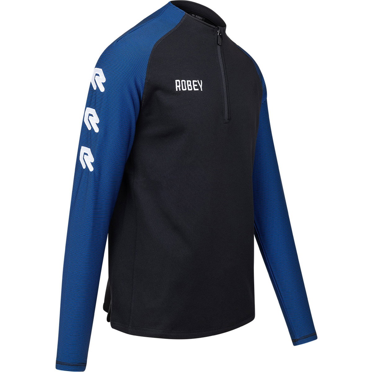Robey Performance Ziptop voor Heren | Zwart - Royal | Teamswear