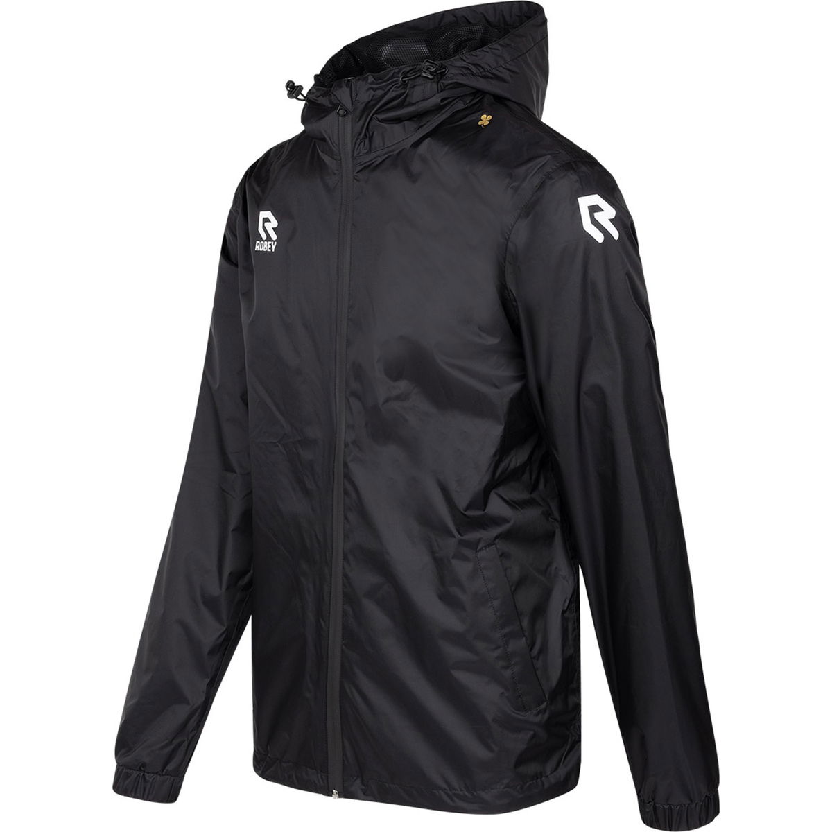 Robey Hooded Regenjas voor Kinderen | Zwart | Teamswear