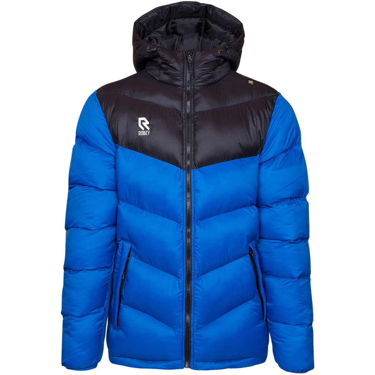 Robey Performance Coach Jacket voor Kinderen | Royal - Zwart | Teamswear