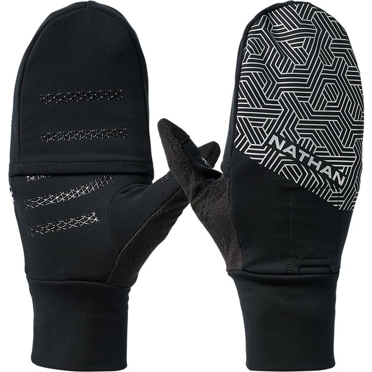 Nathan Hypernight 2 Convertible Hardloopwanten | Zwart | Teamswear