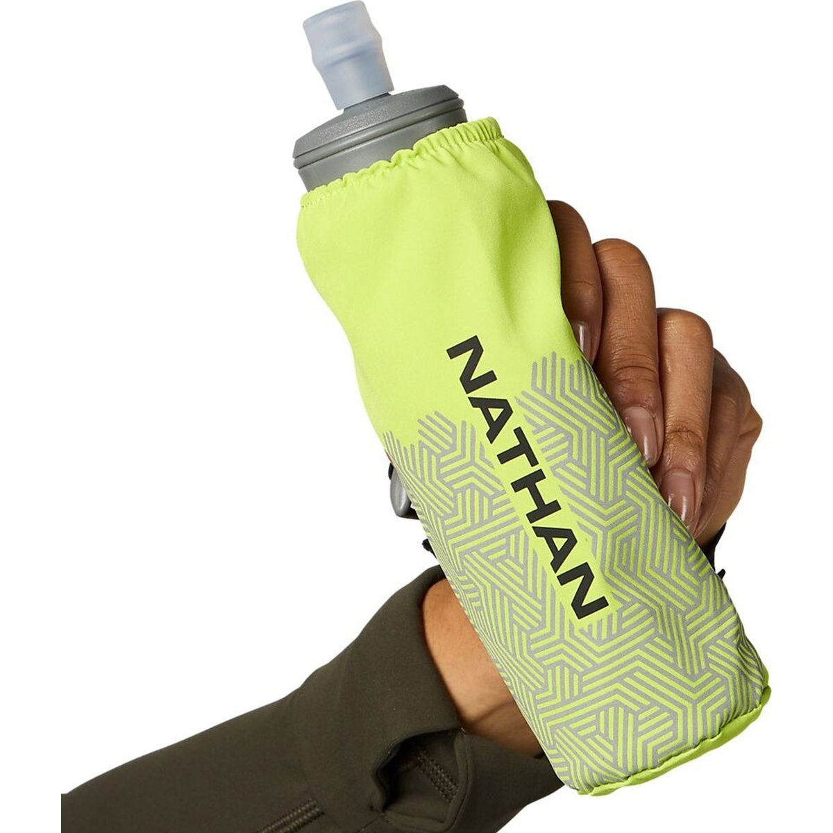Nathan Hypernight Pinnacle 14 Oz Soft Flask - 420Ml Bidon | Jaune Fluo ...