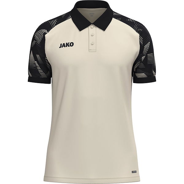 Jako Sonic Polo voor Kinderen | Off White - Zwart | Teamswear