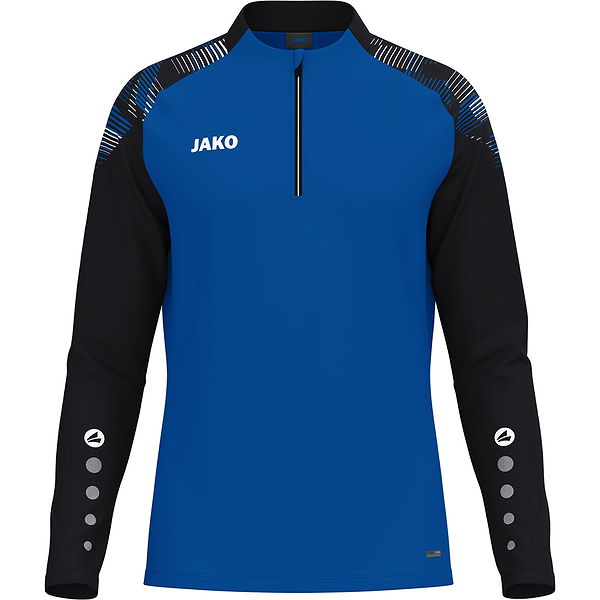 Jako Sonic Ziptop voor Heren | Royal - Zwart | Teamswear