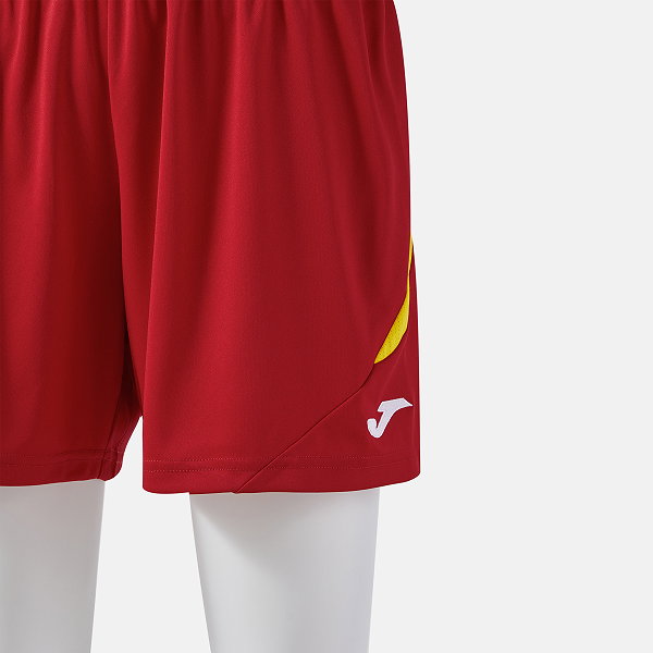 Joma Tokio Short voor Dames | Rood - Geel | Teamswear